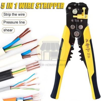 YEL Self Adjusting Insulation Wire Stripper Cutter Crimper Cable ...