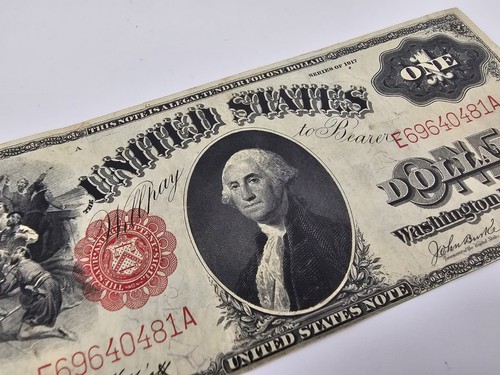 1917 Red Seal $1 US Large Note Bill 'SAWHORSE' | eBay