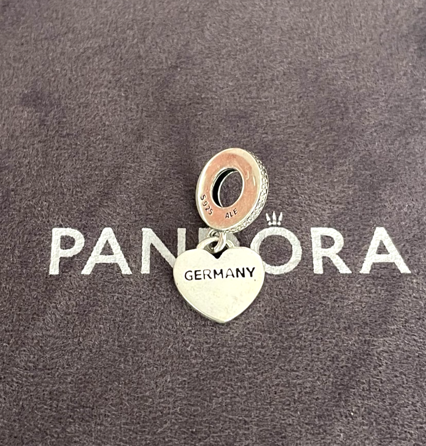 Pandora Germany Flag Exclusive Charm Pendant S925 Sterling Silver | eBay