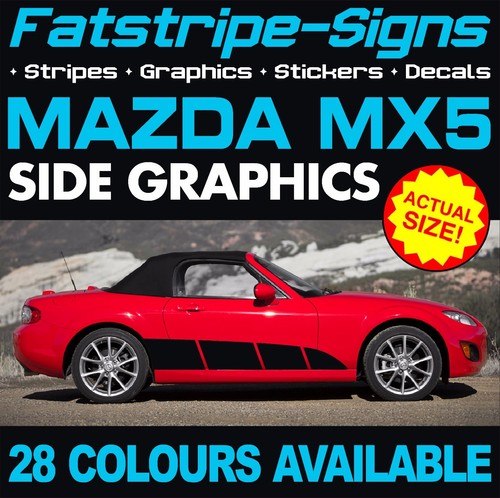 to fit MAZDA MX5 GRAPHICS DECALS STICKERS STRIPES CAR VINYL EUNOS ...