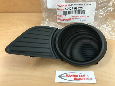 GENUINE TOYOTA 11-16 SIENNA LE & STD RIGHT FRONT BUMPER HOLE COVER ...