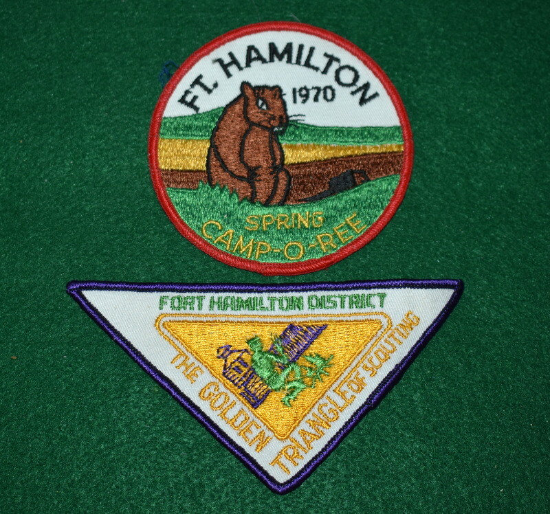 BOY SCOUT - LOT OF TWO FORT HAMILTON DISTRICT PATCHES | eBay