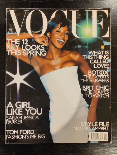 VOGUE Magazine: February 2001 - Naomi Campbell | eBay