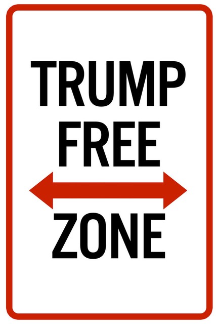 Trump Zone Funny Sign Cool Wall Decor Art Print Poster 12x18 for sale ...