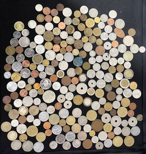bulk lot mixed 200-250 coins all world worth £500 Plus Some really old ...