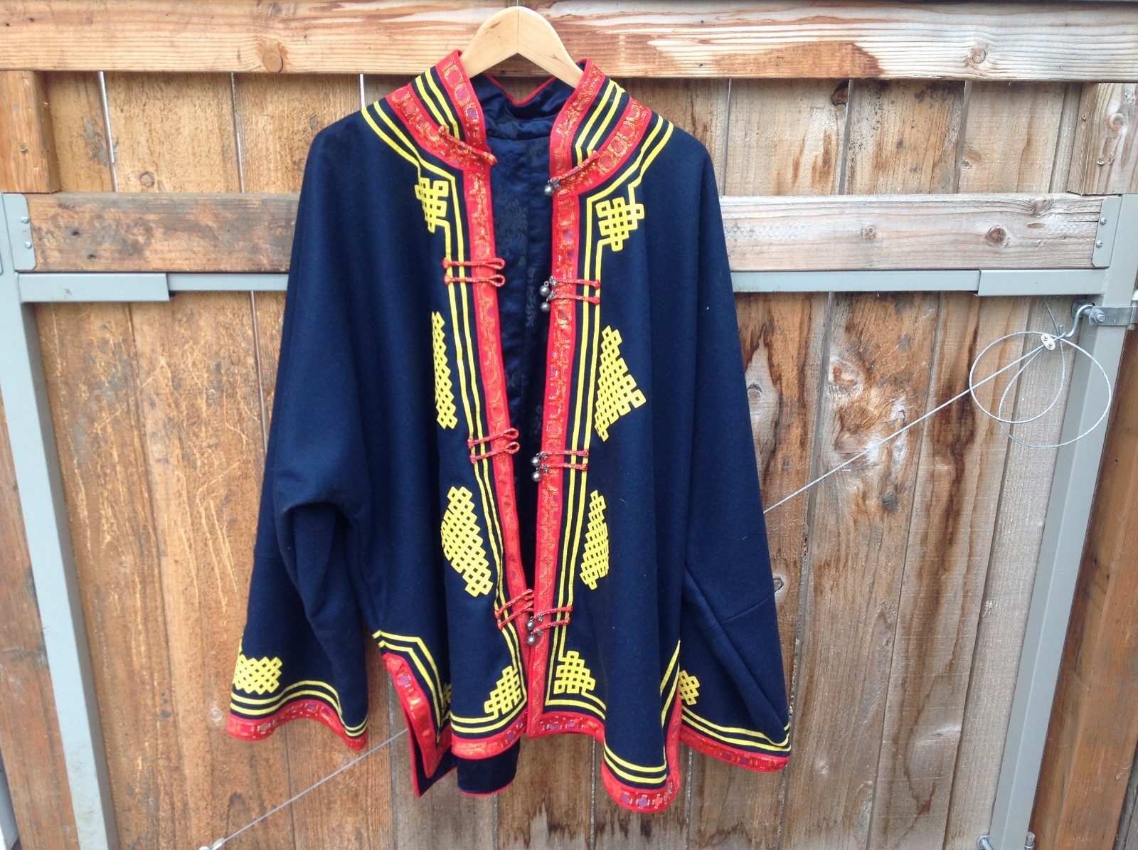 Nice Traditional Central Asia Silk Lined Wool Coat | eBay