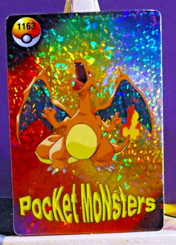 POKEMON POCKET MONSTERS VENDING PRISM STICKER 1163 CHARIZARD LAPRAS REV ...