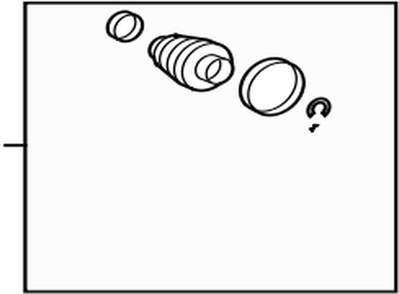 04438-08080 Toyota Boot kit, front drive shaft, in & outboard, rh ...