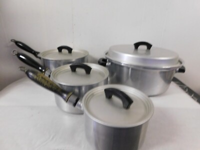Vintage Wear Ever Aluminum Pots Cookware Set Sauce & Dutch Oven with ...