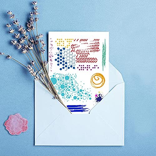 Circle Dot Track Background Clear Stamps for Card Making Decoration DIY ...