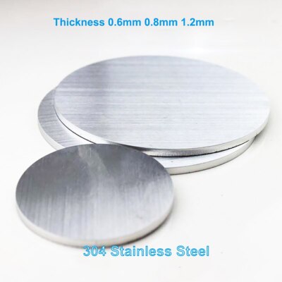 1pcs Dia 50-400mm 304 Stainless Steel Round Plate Circular Sheet Disc ...