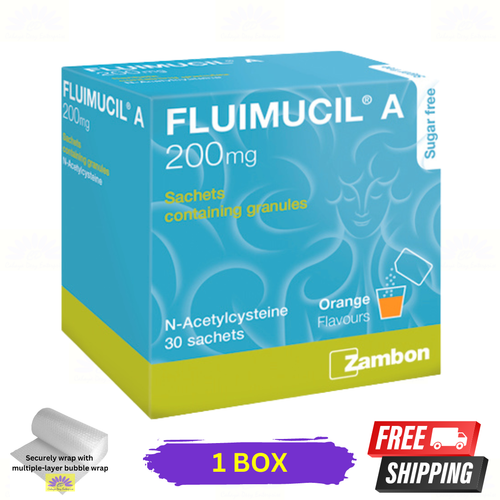 Fluimucil A 200mg 30 Sachets Granules Transparent Flegme Orange Parfum ...