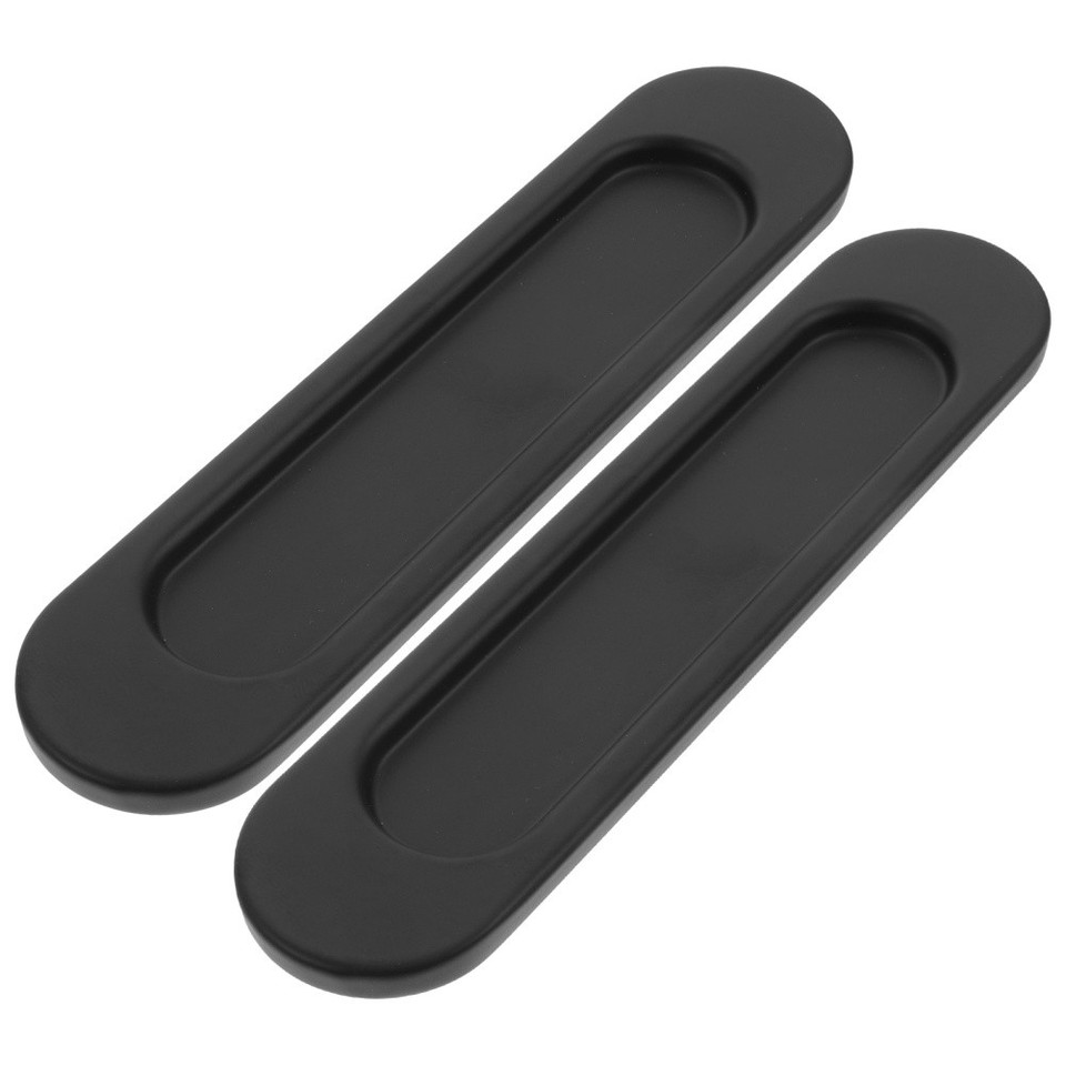 2 pcs Oval Sliding Glass Door Pulls Handles Oval Recessed Sliding Door ...