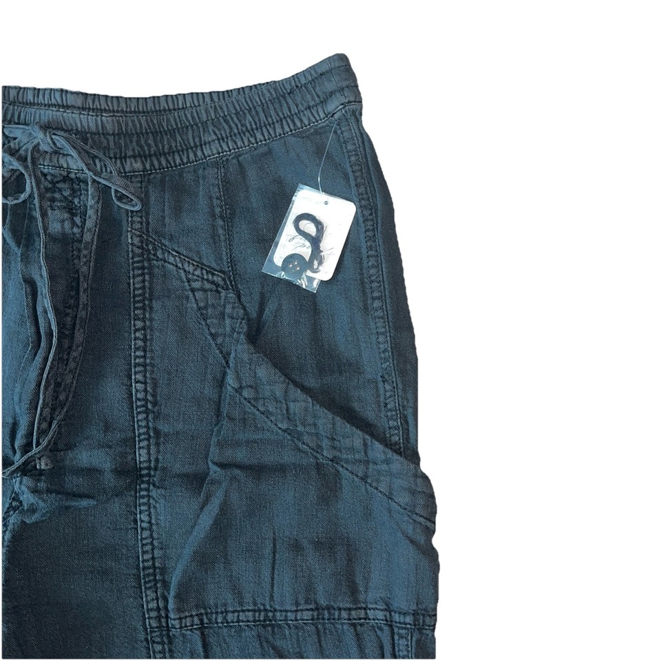 Free People Feelin' Good Utility Pull On Pants M Washed Black NWT | eBay