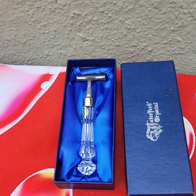 Waterford Vanity Shaving Razor Crystal Handle In Box | eBay