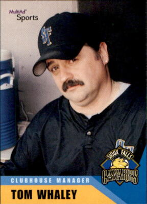 2002 Sioux Falls Canaries Multi-Ad 27 Tom Whaley Clubhouse Manager ...