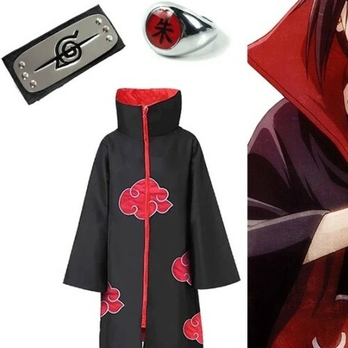 Naruto cosplay déguisement Hitachi veste collier bague bandeau kunai tt ...