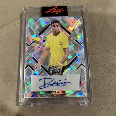 2022 Leaf Metal Soccer Reinier Jesus Auto Autograph Cracked Ice 2/30 | eBay