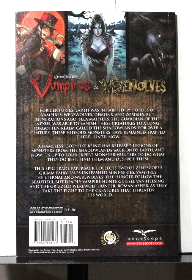 Grimm Fairy Tales: Vampires& Werewolves (2013) Zenescope TPB SC Pat ...