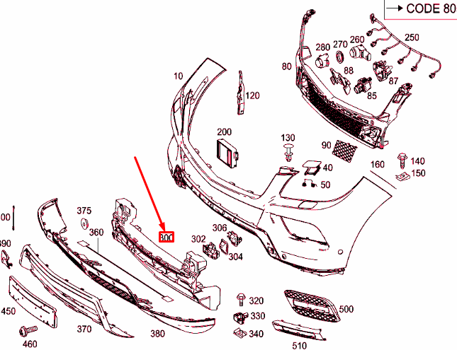 Genuine Mercedes-Benz GLS X166 Front Bumper Shock Absorber A2928850837 ...