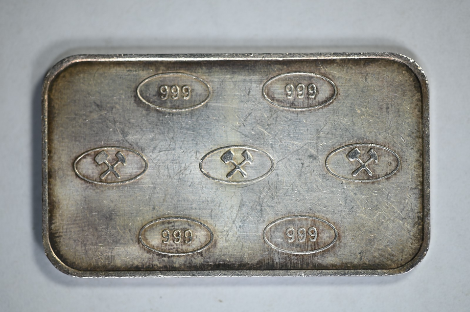 JM Johnson Matthey Rare Prototype 1 oz Silver Bar Ingot .999 Silver ...