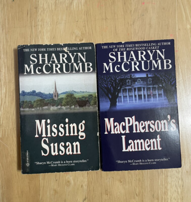 Lot of 2 Paperback Books by Sharyn McCrumb (Missing Susan, MacPherson’s ...