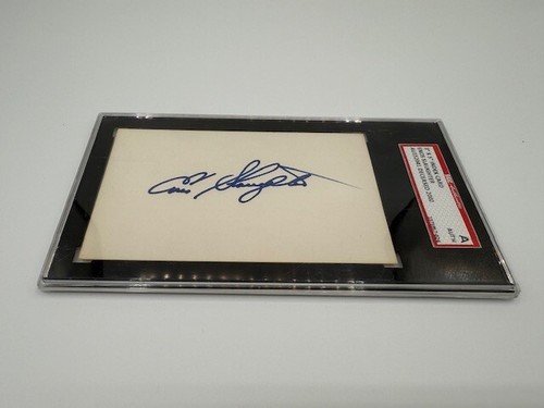 Enos Slaughter Signed Autographed Autograph Auto Baseball Index Card | eBay