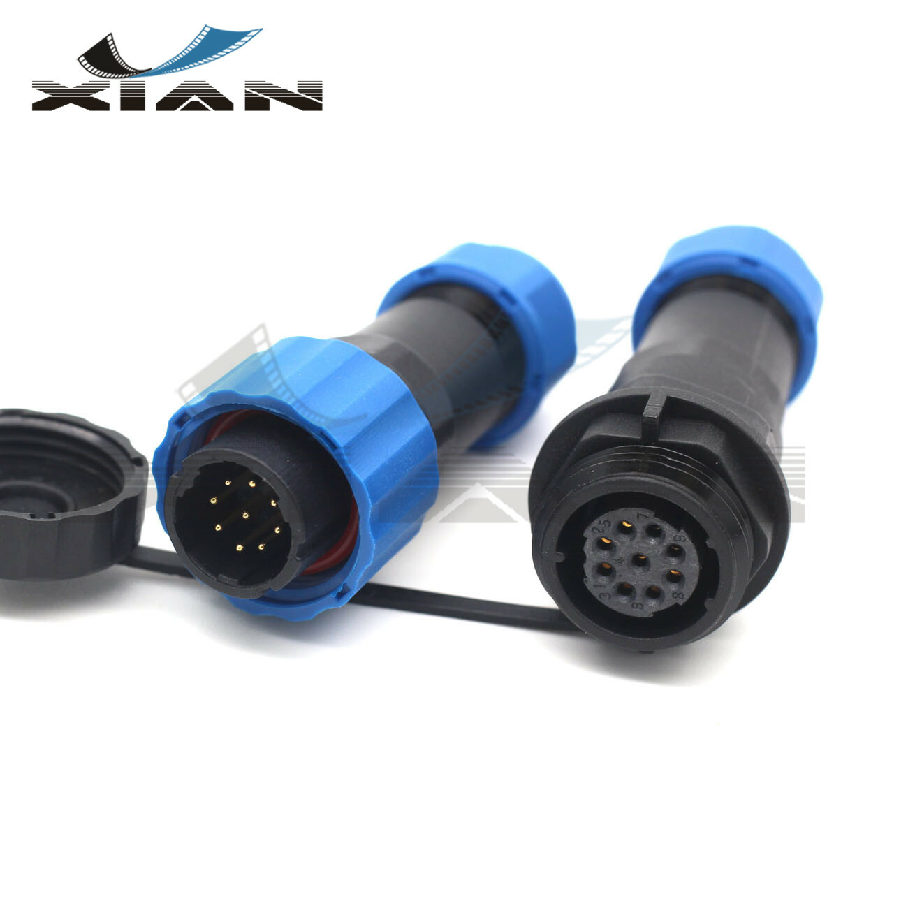 SD16 9Pin 16mm Waterproof Connector IP67,Automotive power connector ...