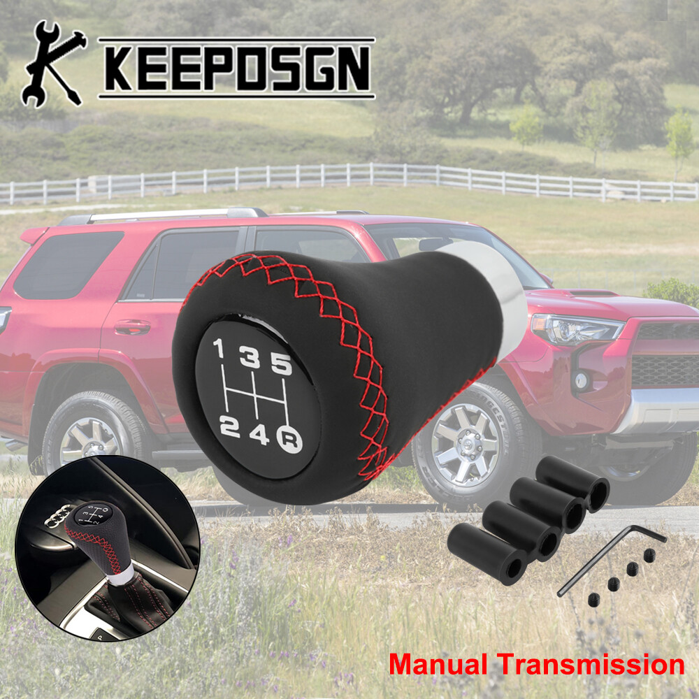 For Toyota 4Runner Car Manual Gear Stick Shift Knob 5 Speed Black Red ...
