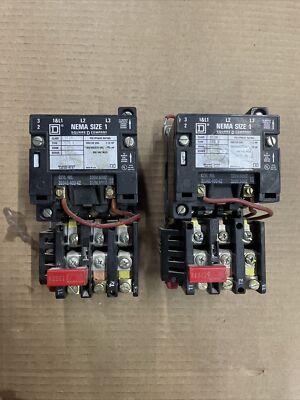 1- SQUARE D 8536 SC03 STARTER NEMA SIZE 1 600VAC 120V COIL 10HP | eBay