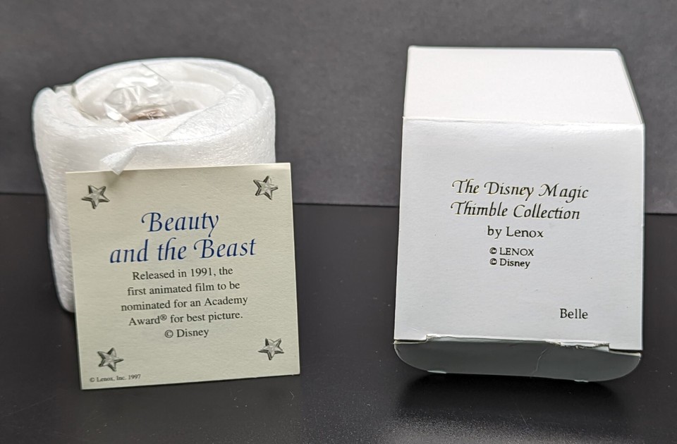 Disney Magic Thimble Collection by Lenox - Handcrafted, Mint, In Box | eBay