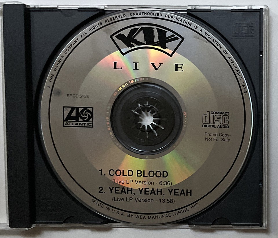 Kix Live 2 Track Promo Sampler CD Yeah Yeah Yeah Cold Blood PRCD 5136 ...
