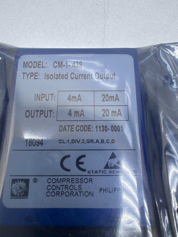 Compressor Controls Corp CM-1-439 Isolated Current output | eBay