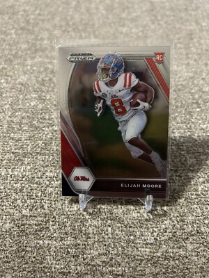 2021 Panini Prizm Draft Picks Football #124 Elijah Moore ROOKIE CARD RC ...