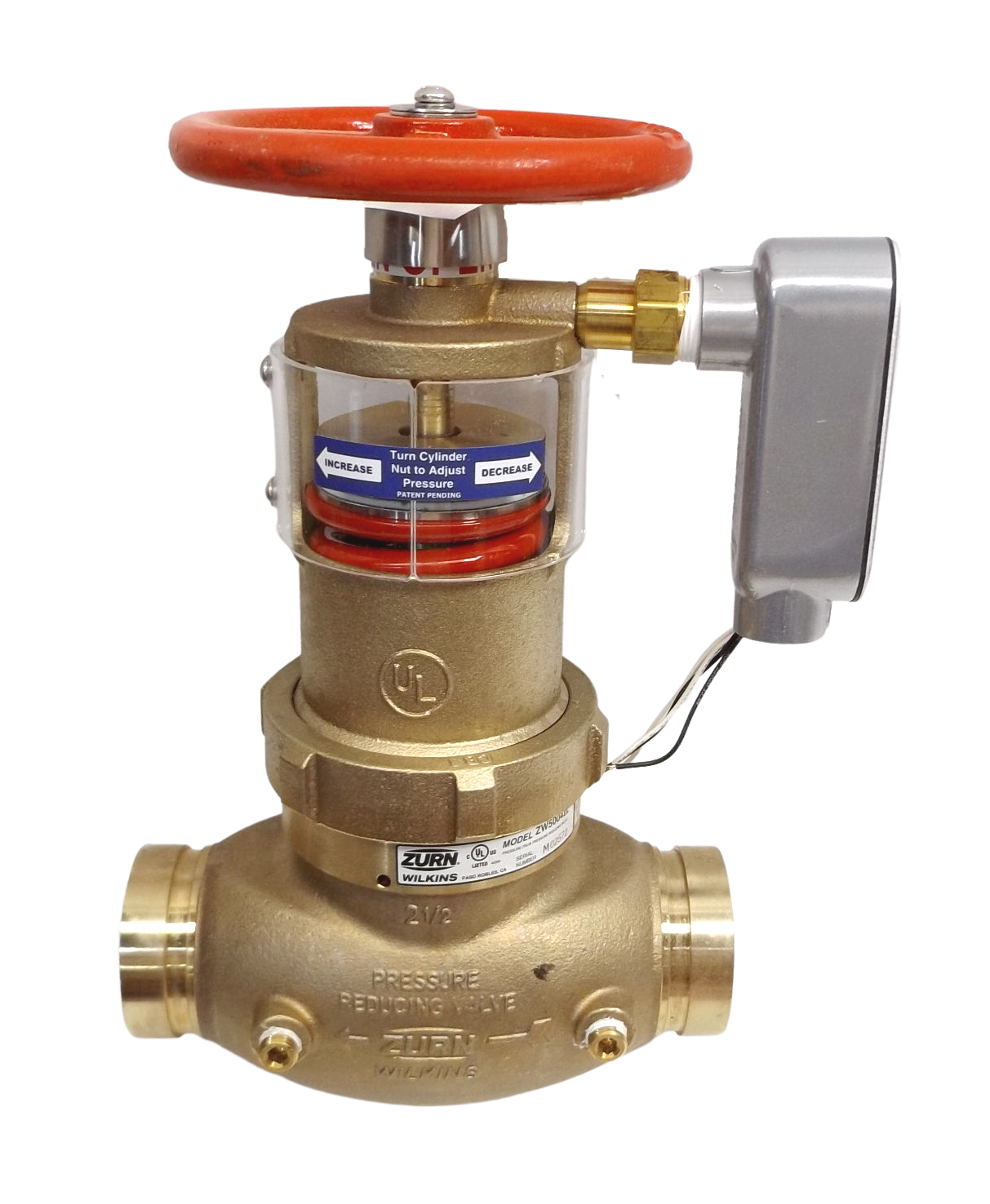 Zurn Pressure-Tru ZW5004 2-1/2" Pressure Reducing Floor Control Valve ...