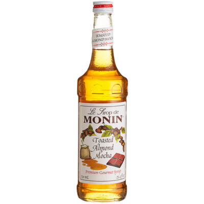 Monin Premium Toasted Almond Mocha Flavoring Syrup 750 mL 544SYPAR058A ...