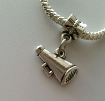 Speaker Silver Charm Pendant Fits European Bracelet Necklace or Clip on ...