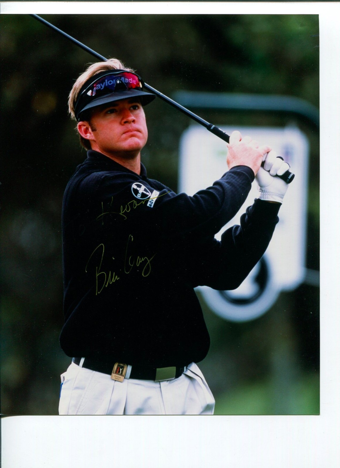 Brian Gay PGA Golf Golfer Florida Gators Athletic HOF Signed Autograph ...