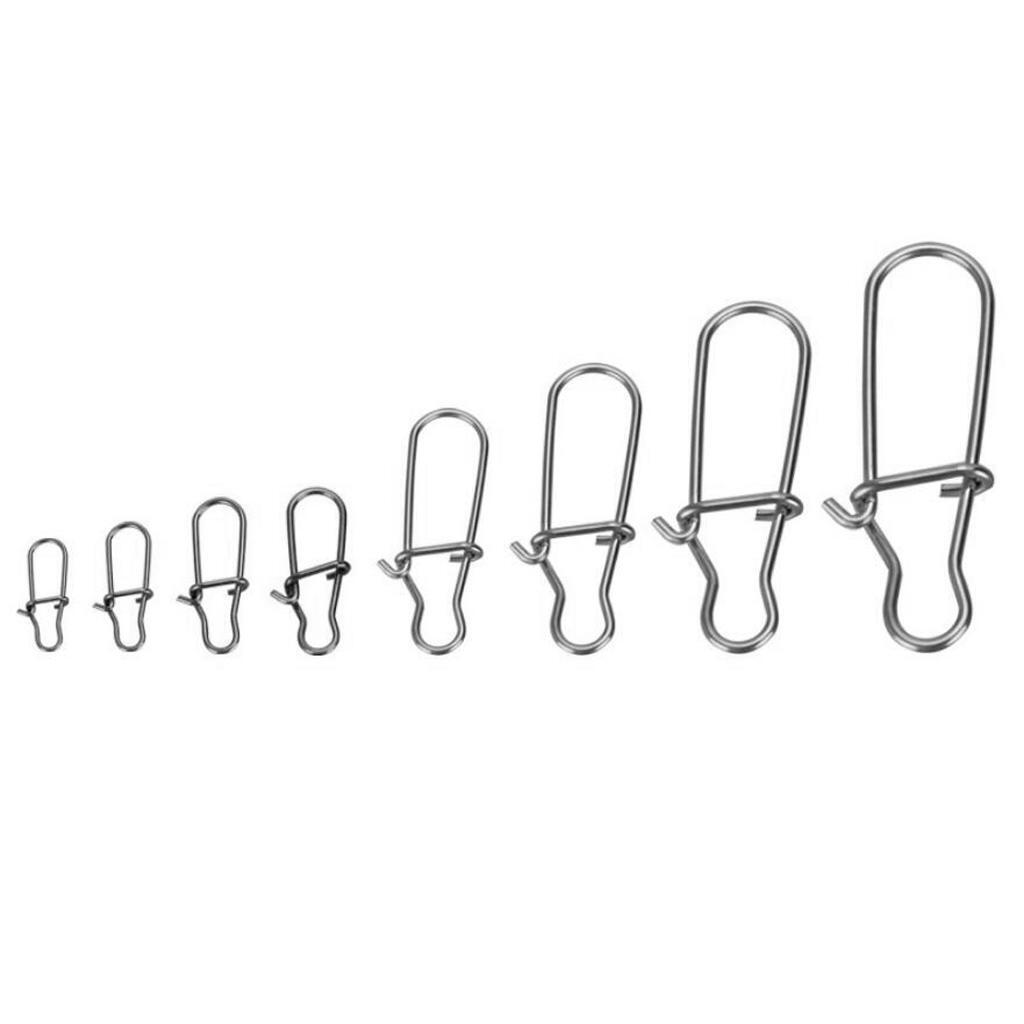 3X 100x Fishing Link Clips Quick Change Carp Connector Pin Fishing ...