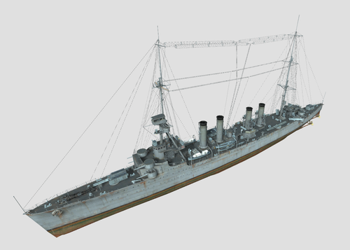 3D printed kits 1/350 USS Marblehead (CL-12) Omaha class Cruiser (full ...