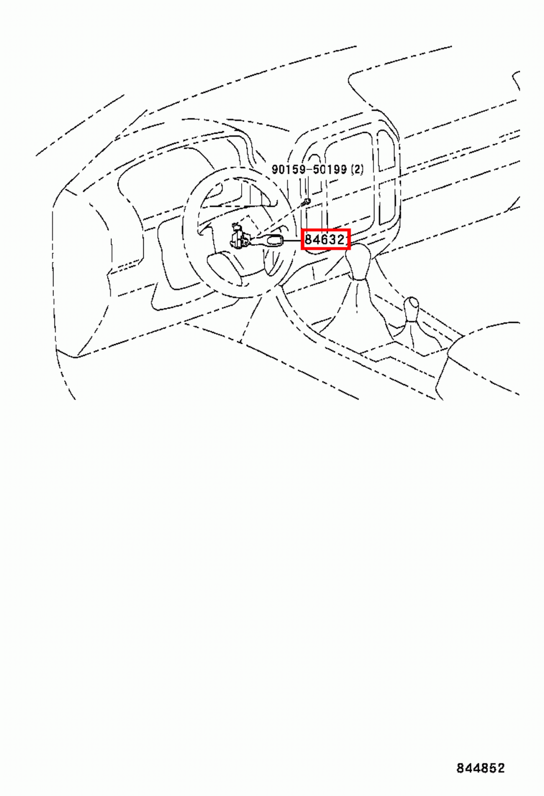 Genuine Fortuner GUN165 GUN156 GUN155 GGN50 Cruise Control Lever Stalk ...