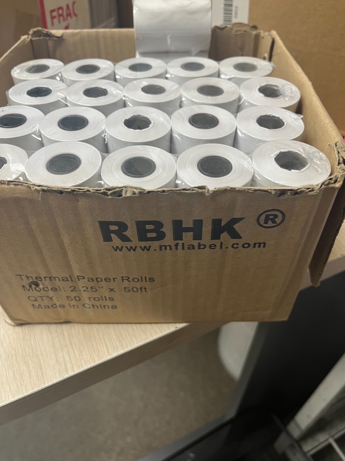 New 2.25" x 50' 44 ROLLS Thermal Printing Paper POS Credit Card Rolls ...