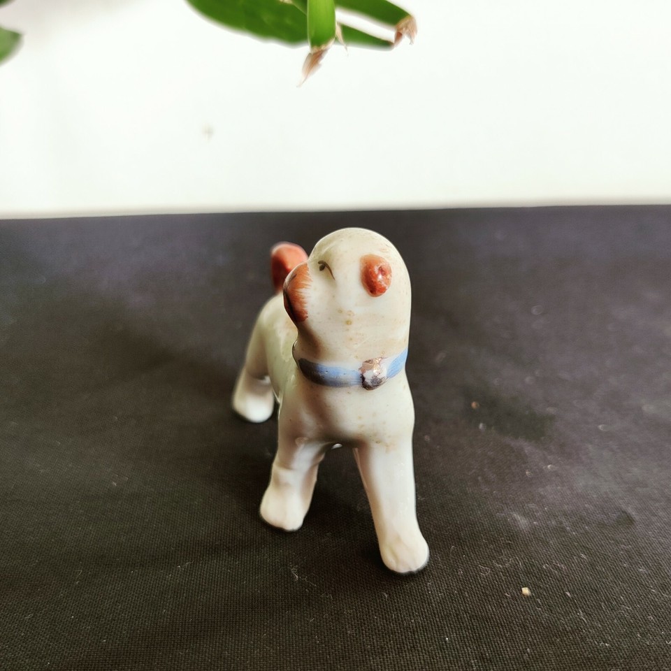 Vintage Rare Beautiful Porcelain Dog Figure Decorative Collectible C39 ...