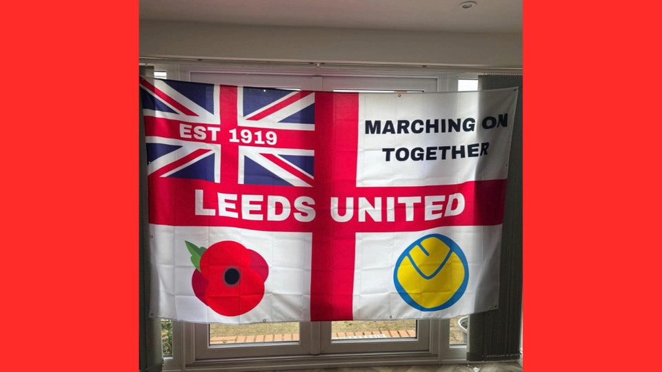 DESIGN YOUR OWN FOOTBALL FLAG. 5FT X 3FT. FREE DELIVERY. CUSTOM FLAG ...