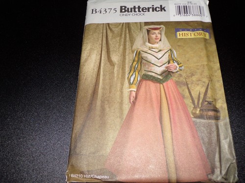 🌺 BUTTERICK #B4375-LADIES RENAISSANCE UNDERSKIRT-SKIRT & TOP PATTERN 14 ...