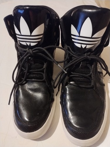 Adidas Adi-Rise Mid Trainer Shoes Black & white G20711 Men's Size 9 ...