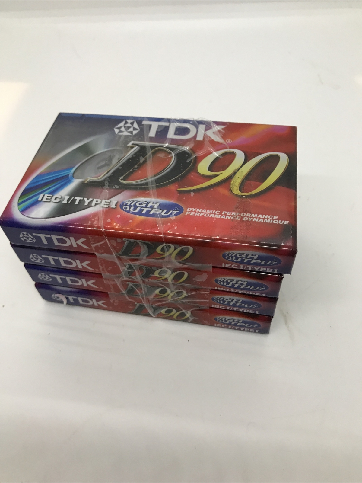 LOT 4 SEALED TDK D90 Cassette Audio Tapes Blank 90 Min High Output IECI ...