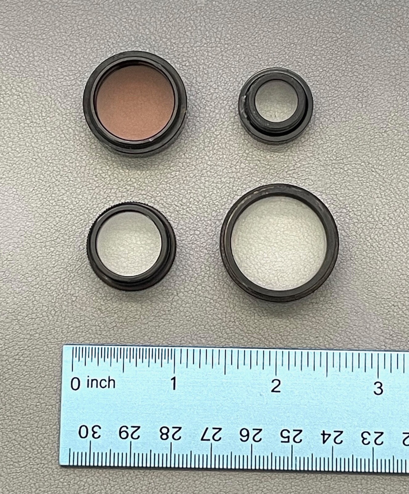 Bell and Howell Filter lot of 4 For Vintage Cine Movie Lens Filmo Bolex ...