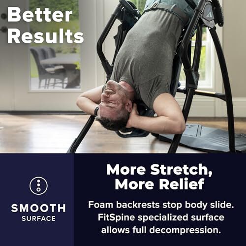 TEETER FITSPINE LX9 INVERSION TABLE DELUXE EASY-TO-REACH LOCK - BLACK ...