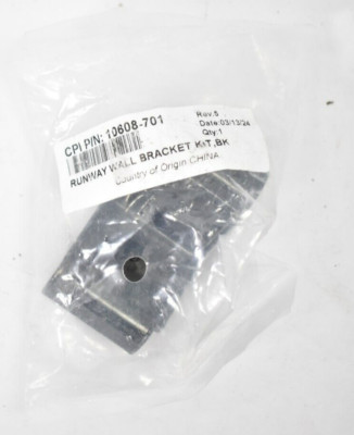 Cable Runway Vertical Wall Bracket Kit Black Finish 10608-701 1.7" x 2. ...